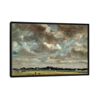 iCanvas "Extensive Landscape with Grey Clouds, c.1821 " by John Constable Framed Canvas Print ...